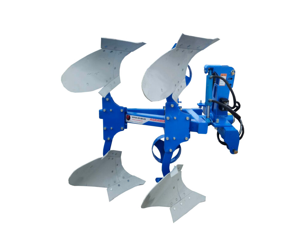 Plug agricol reversibil hidraulic cu 2 trupite cormane pline - Agramix